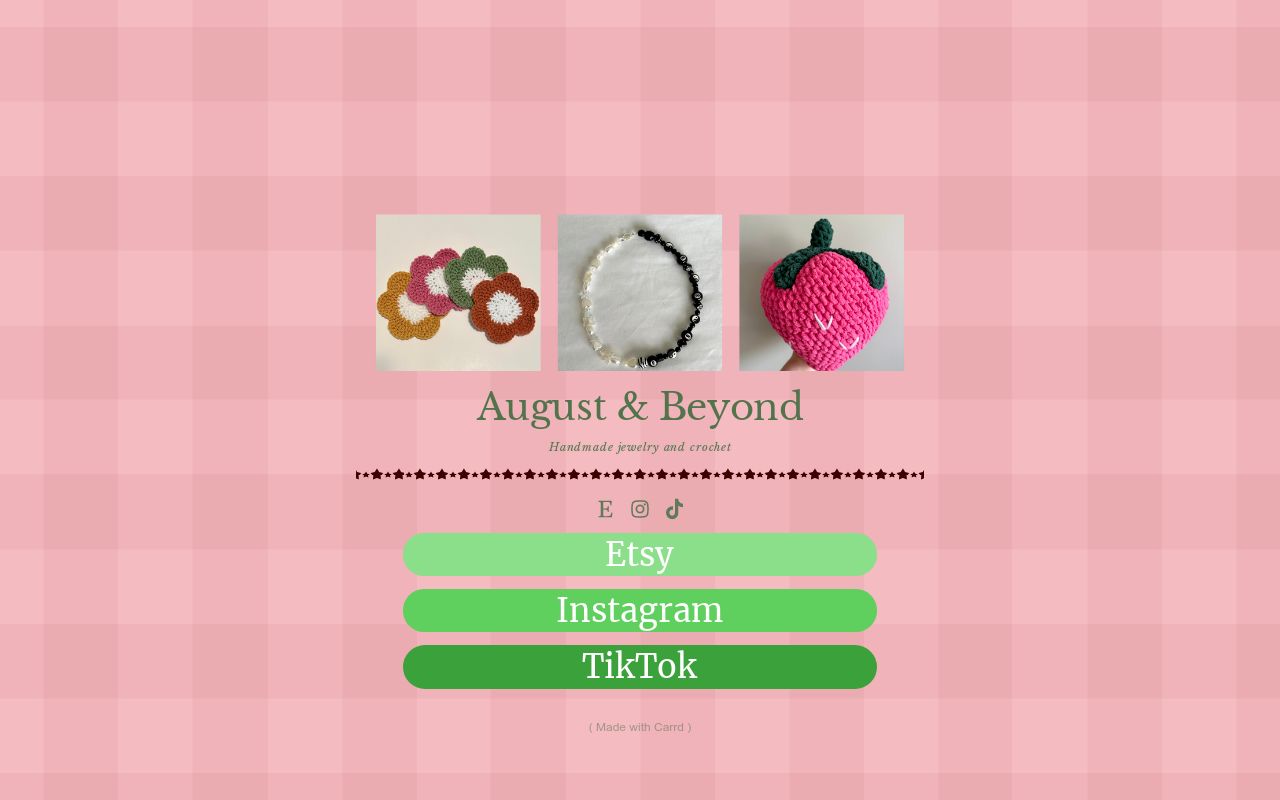 August & Beyond